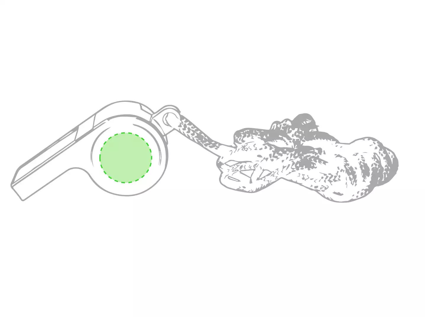 Promotional Whistles printed with your logo | The Whistler | Brandelity