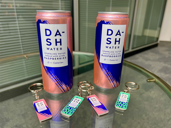 Dashing Custom Keyrings for DASH Water | Brandelity