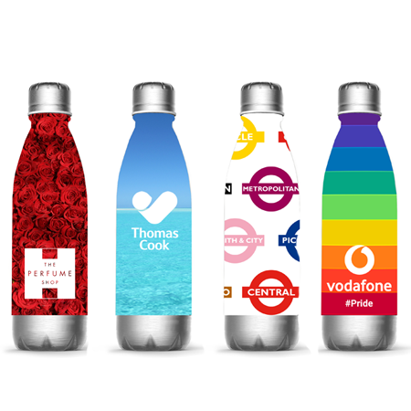 Verona Branded Stainless Steel Full Wrap Print Bottle 500ml