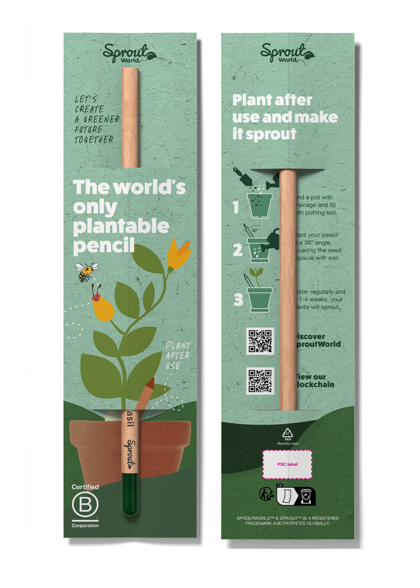 Get Logo Branded Sprout Pencils; Unique, Interactive & Eco-Friendly