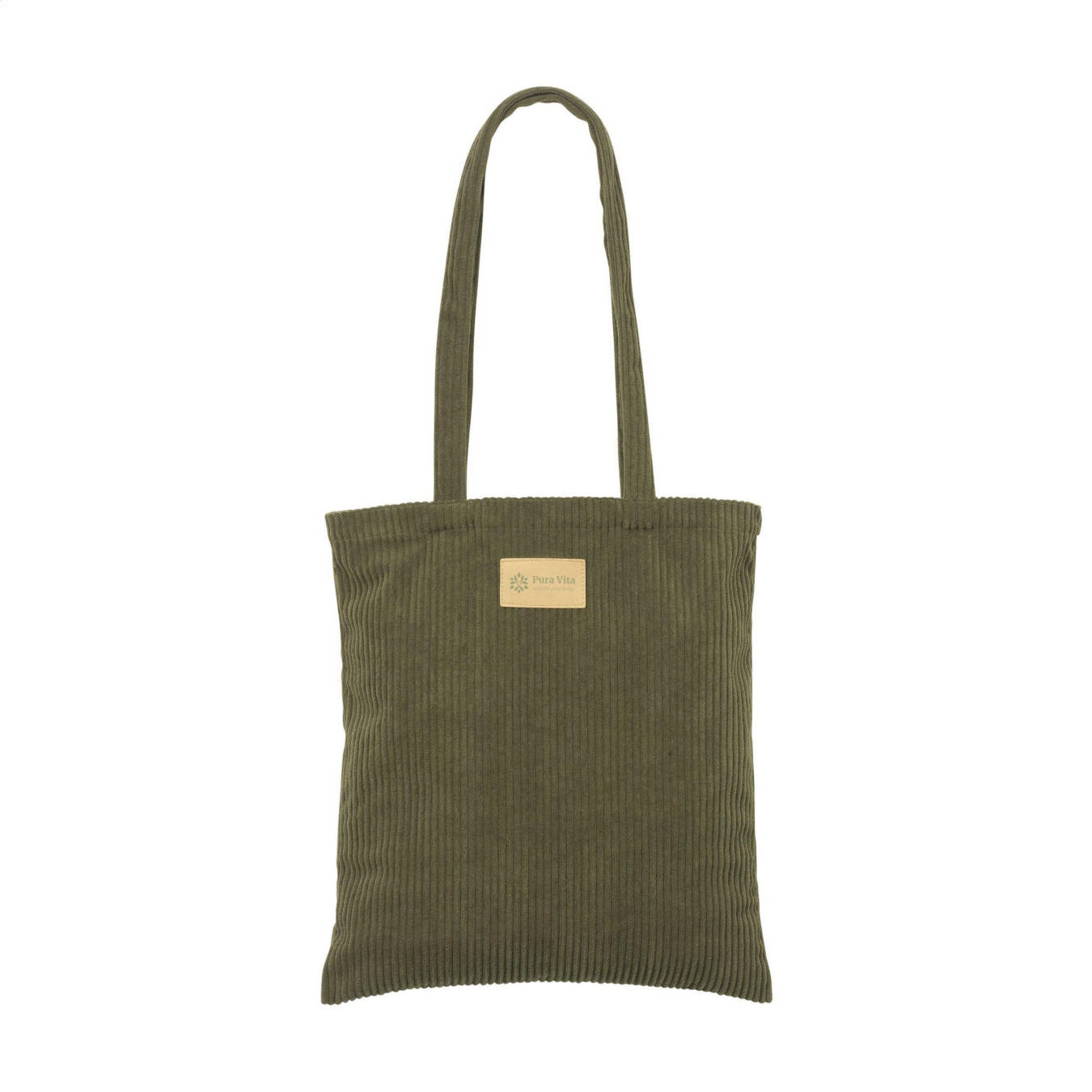 Logo Branded Recycled Corduroy Bag | 94% Recycled Material