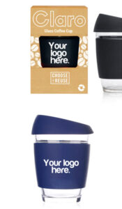 Claro Glass Coffee Cup | Branded Coffee Cups | Brandelity